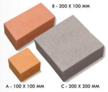 Buy 60 mm Rectangular, Square Paver Blocks 200 x 200 mm FLEXI TRIO ...