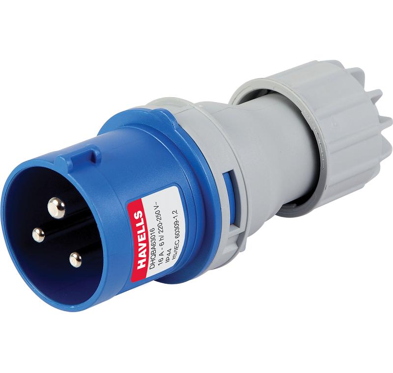 Buy Havells Thermoplastic 3 Pin Industrial Plug online at best rates in ...