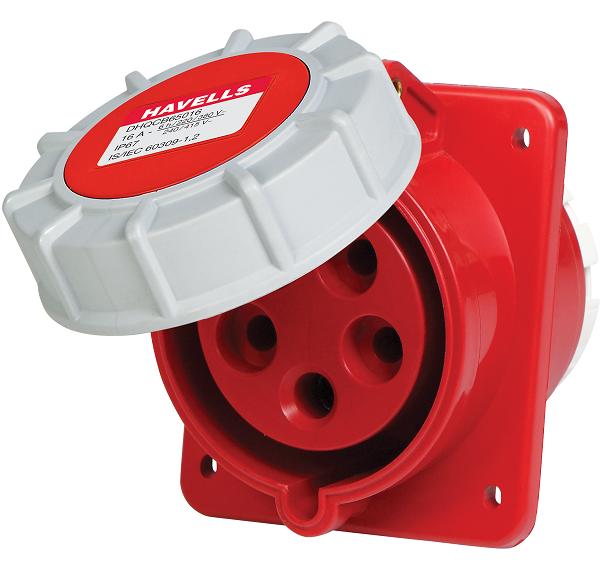 Buy Havells 5 pin 220 - 250 V 16 Amps IP 67 Industrial Socket online at ...