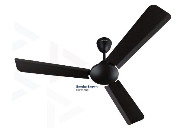 Buy ANCHOR Standard 1200 mm 3 Blades 75 W Smoke Brown Ceiling Fans ...