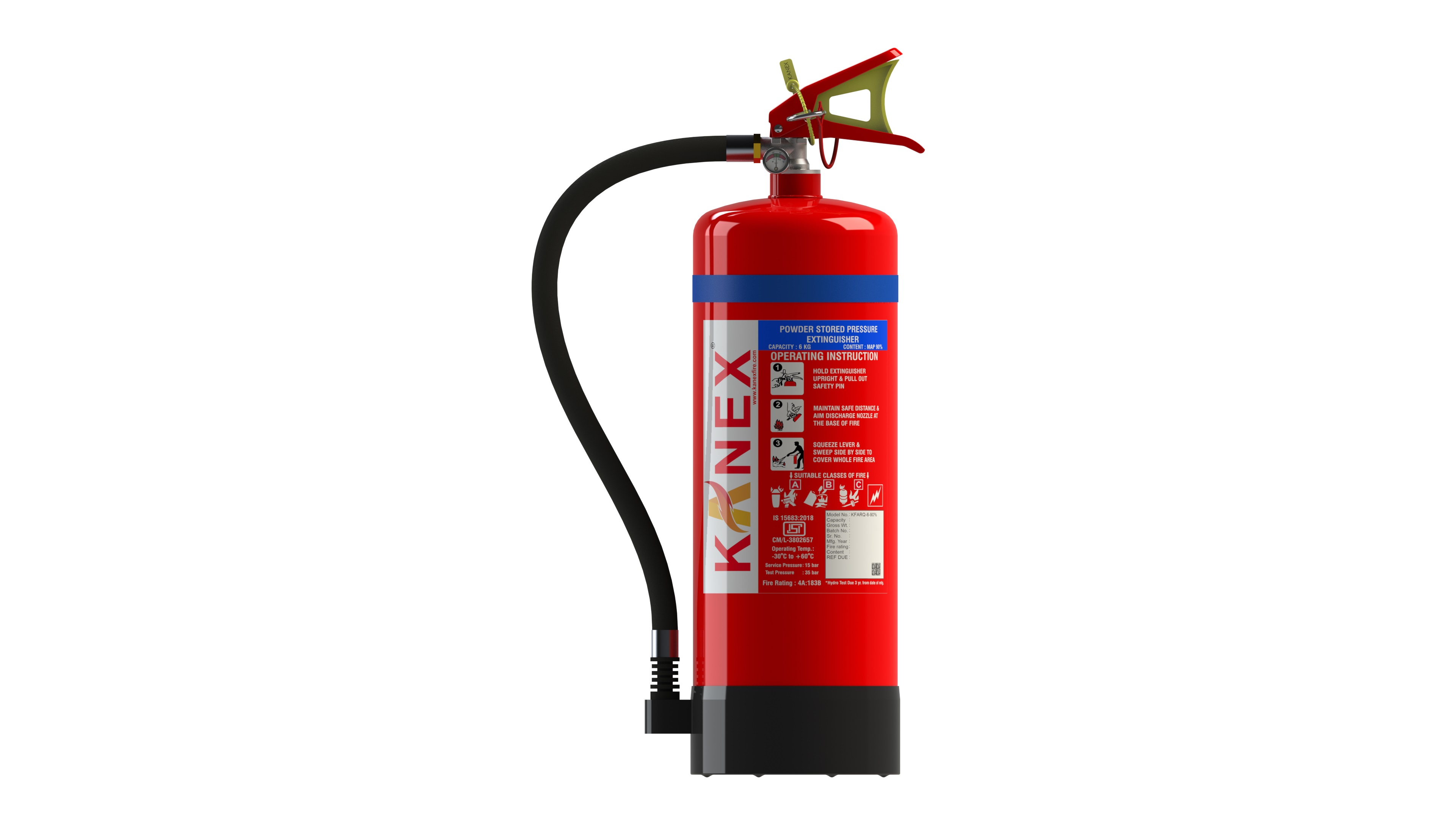 Buy KANEX 6 kg Dry Powder Fire Extinguishers online at best rates in ...