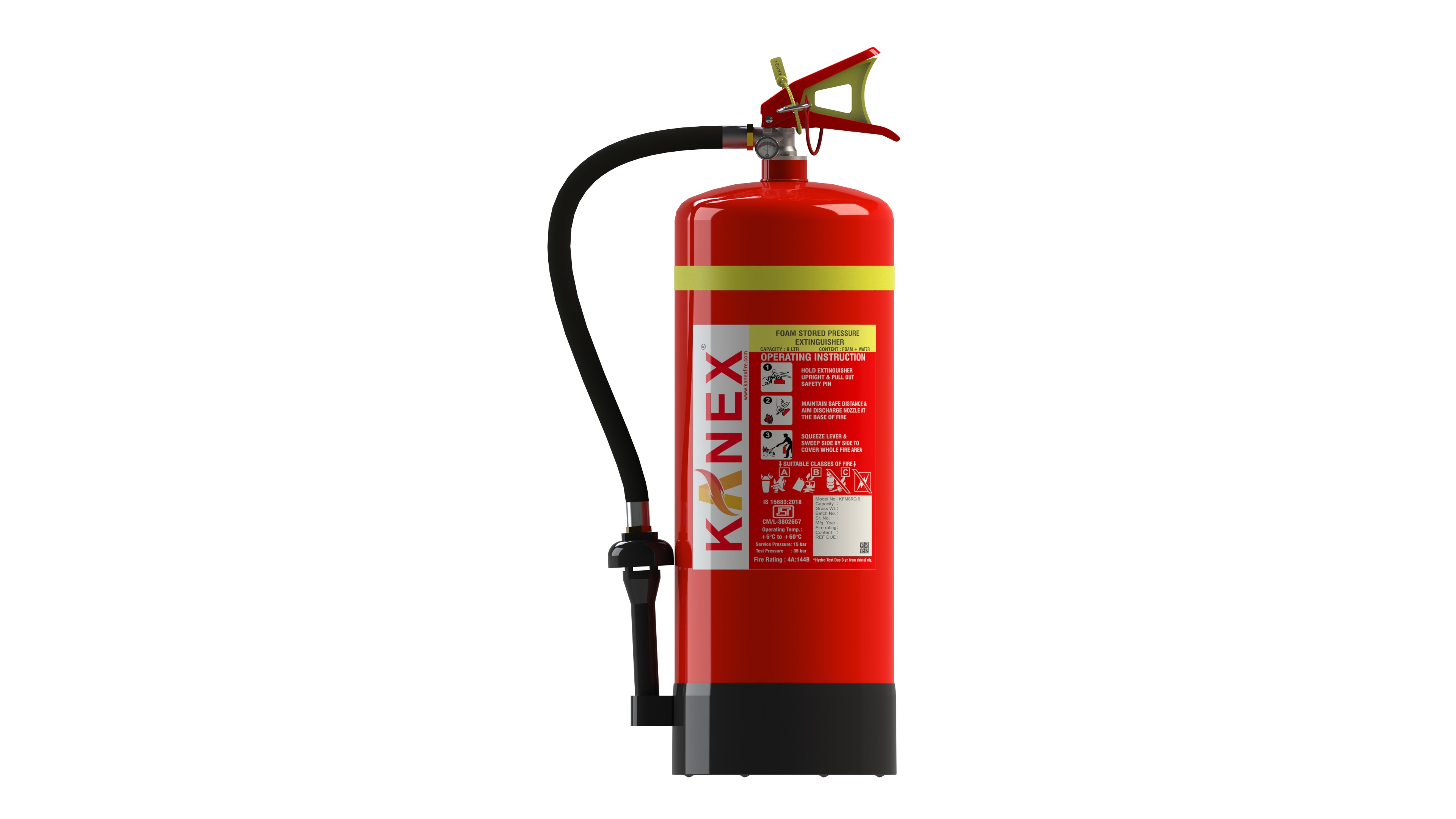 Buy KANEX 9 L Foam (Yellow) Fire Extinguishers online at best rates in ...