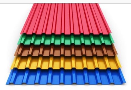Buy Aditya Single Ribbed Trapezoidal Stainless Steel Roofing Sheet ...