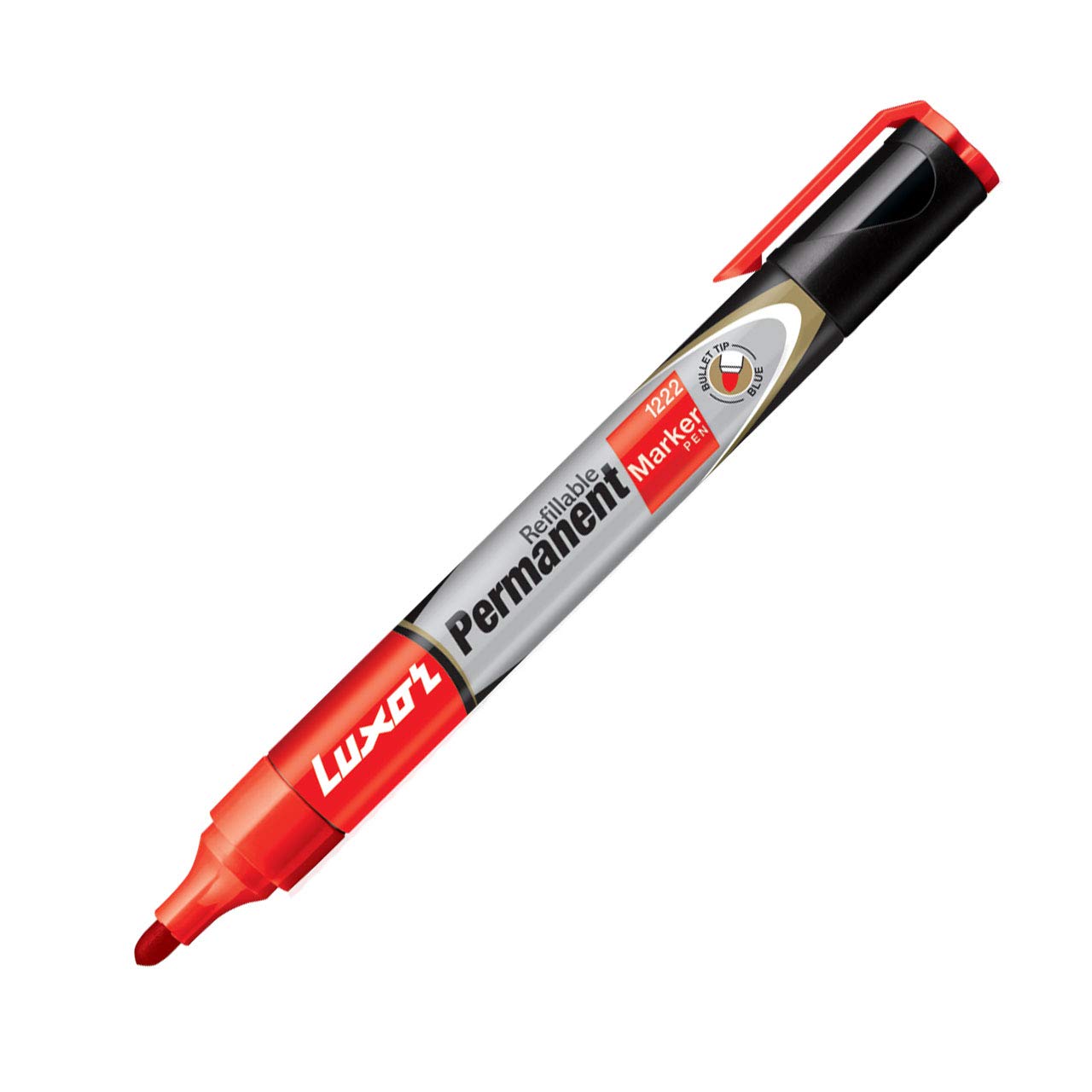 Buy LUXOR Permanent Red Markers online at best rates in India | L&T-SuFin
