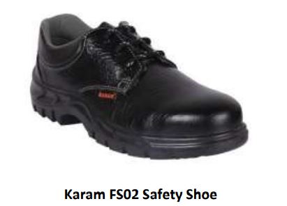 Buy Karam FS02 Barton Print Leather Steel Toe Safety Shoes Black online ...