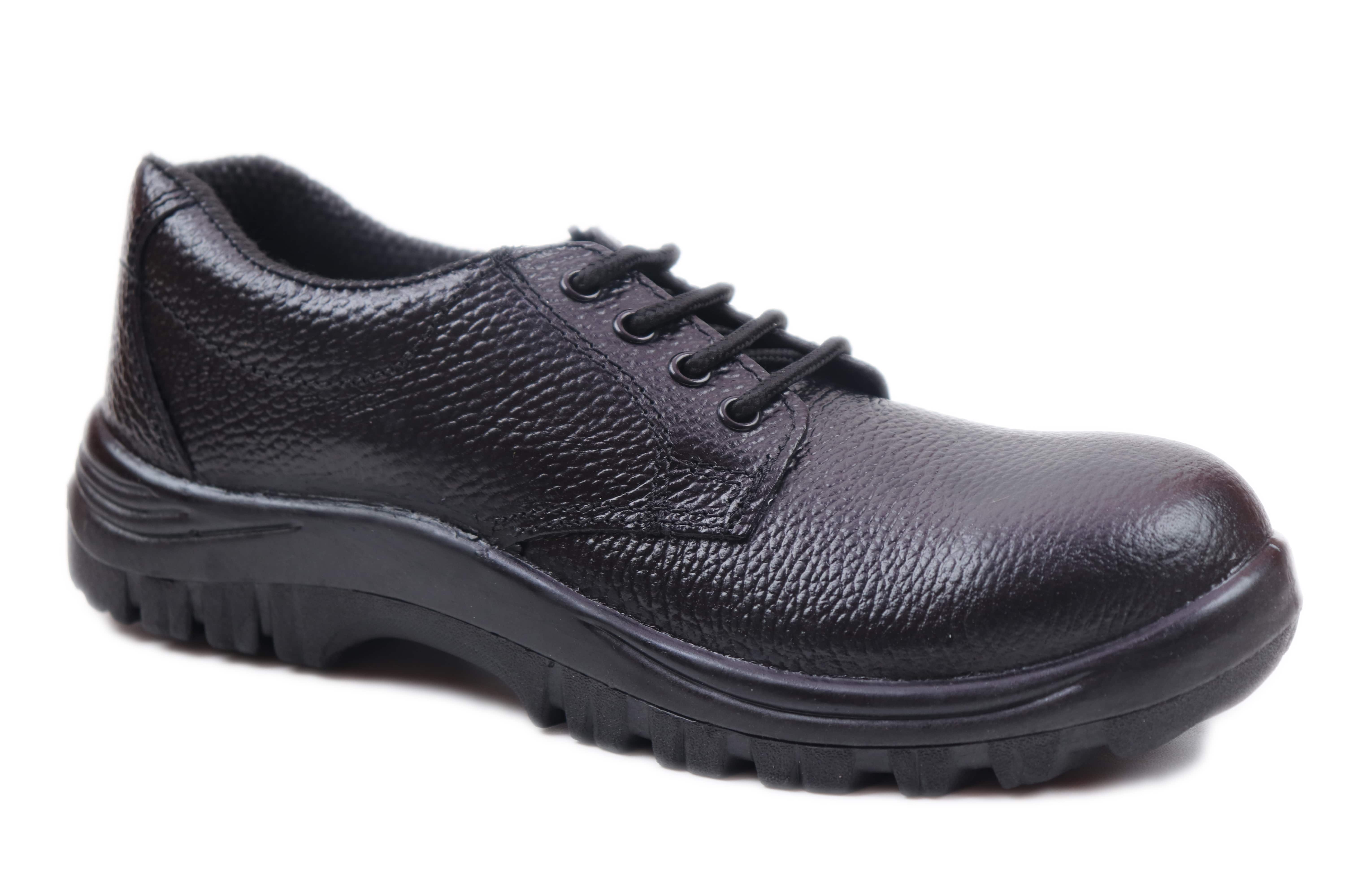 Buy SAFER SA 604 Real Leather Steel Toe Safety Shoes Black online at ...