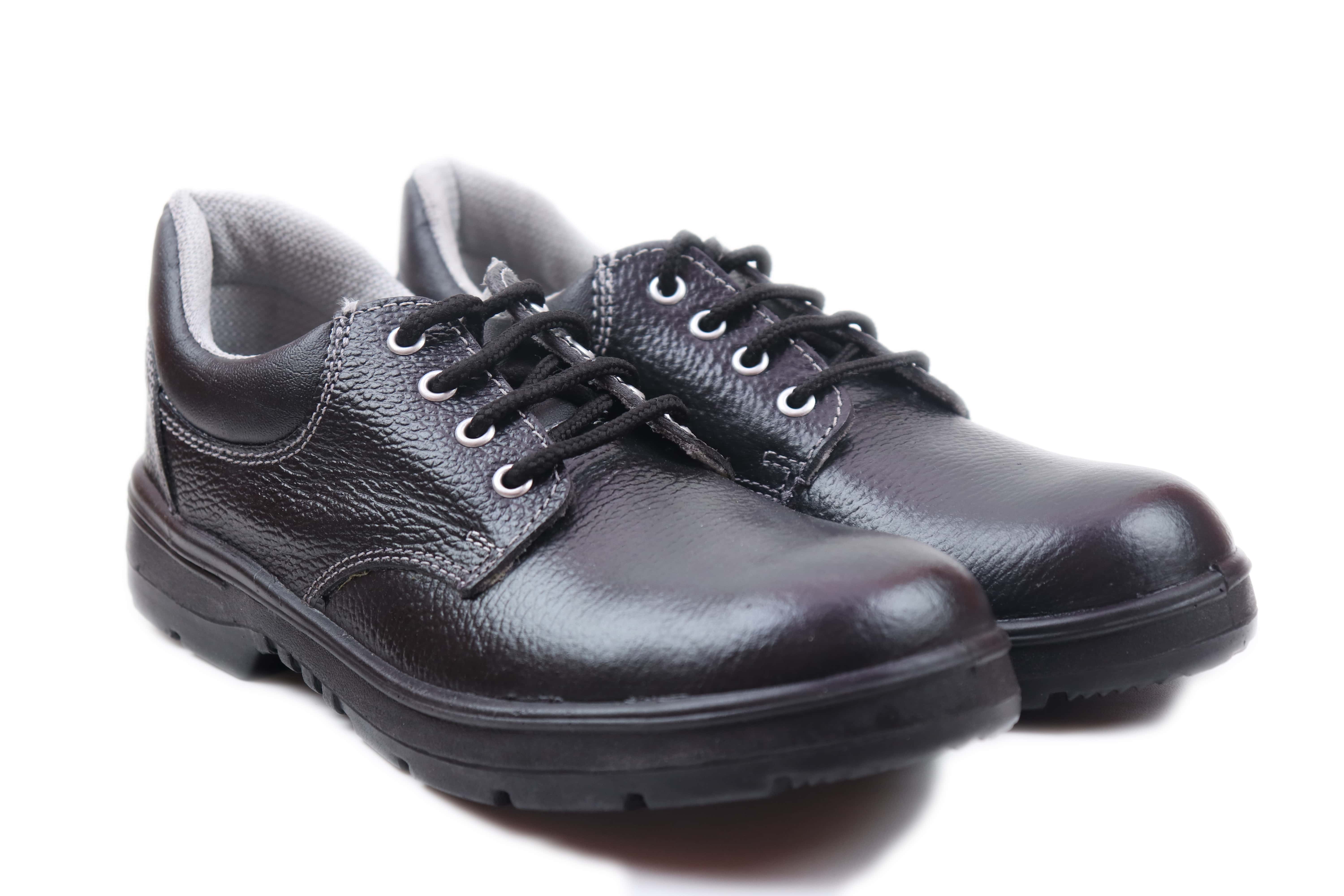 Buy SAFER SA 201 Real Leather Steel Toe Safety Shoes Black online at ...