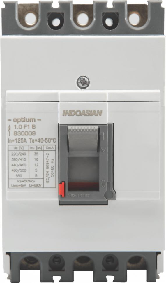 Buy INDOASIAN Optium 125 A 16 kA Three Pole MCCB online at best rates ...