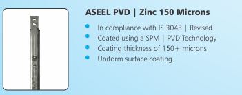 Buy ASHLOK ASEEL 39 PVD Pipe in Pipe Zinc 3000 mm Earthing Electrodes ...