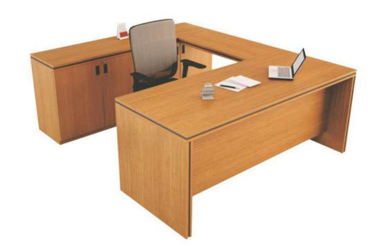 Buy NGFC Executive Office Tables Oxford Cherry MDF and Postformed ...