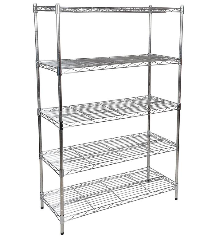 Buy Rackwell Stainless Steel Wire Shelves 5 Layers Industrial Racks 6 ...
