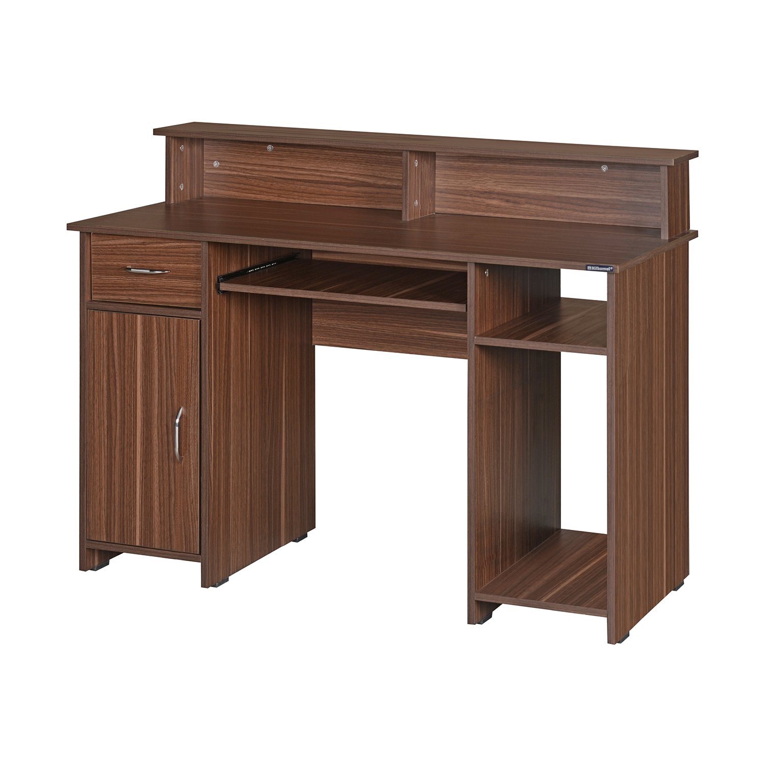Buy Nilkamal Computer Office Tables Walnut Engineered Wood online at ...
