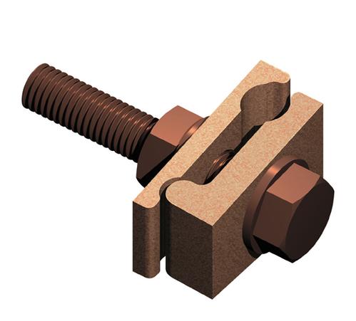 Buy Brass Tower clamp 200 A 8mm Earth Clamps online at best rates in ...