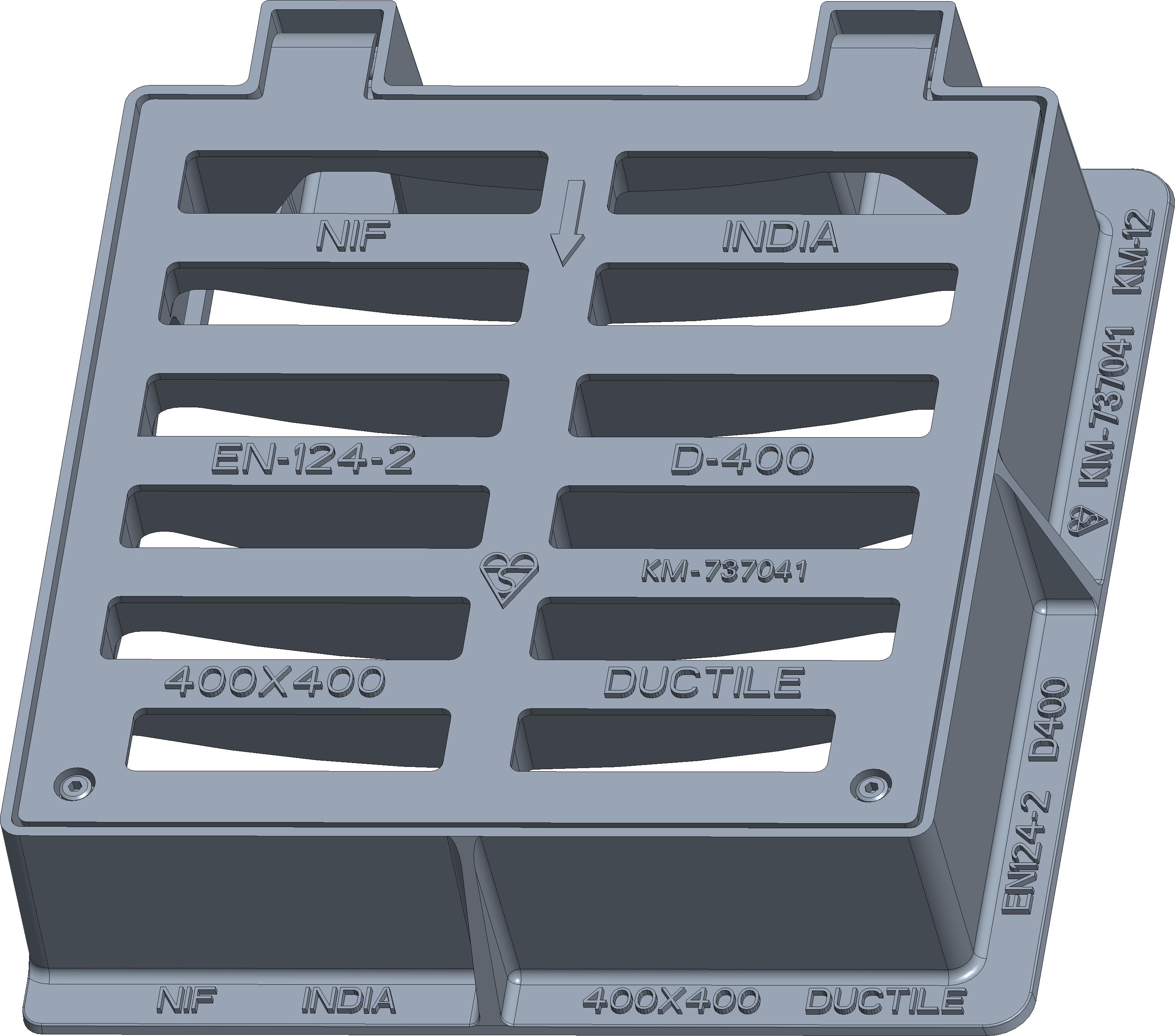 Buy NIF 20 mm Mild Steel Gratings Galvanized online at best rates in ...
