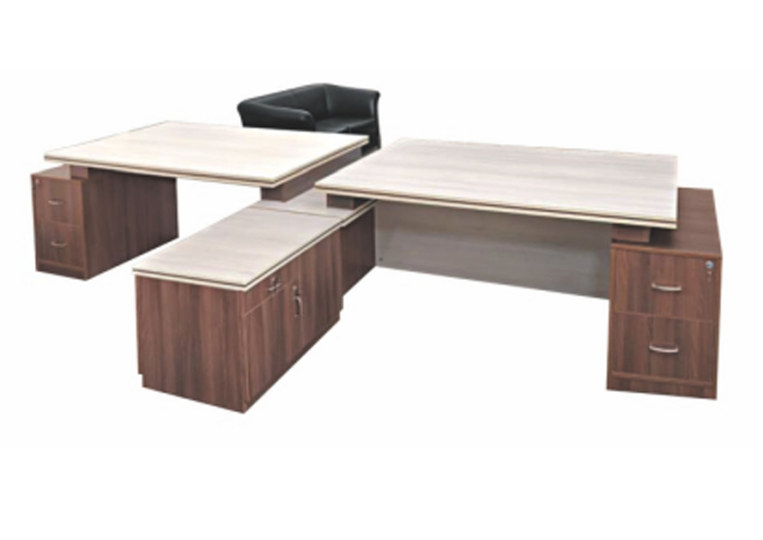 Buy Executive Office Tables Moldau Acacia, Natural Teak MDF and ...