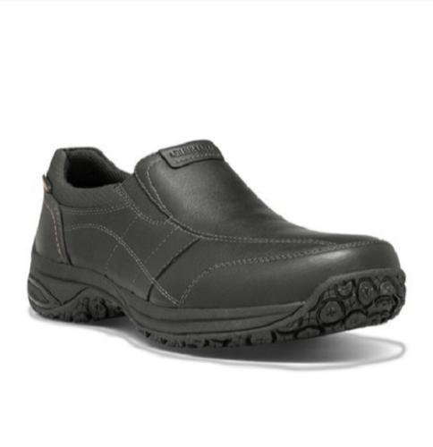 Buy Leather PVC Toe Safety Shoes Black online at best rates in India ...