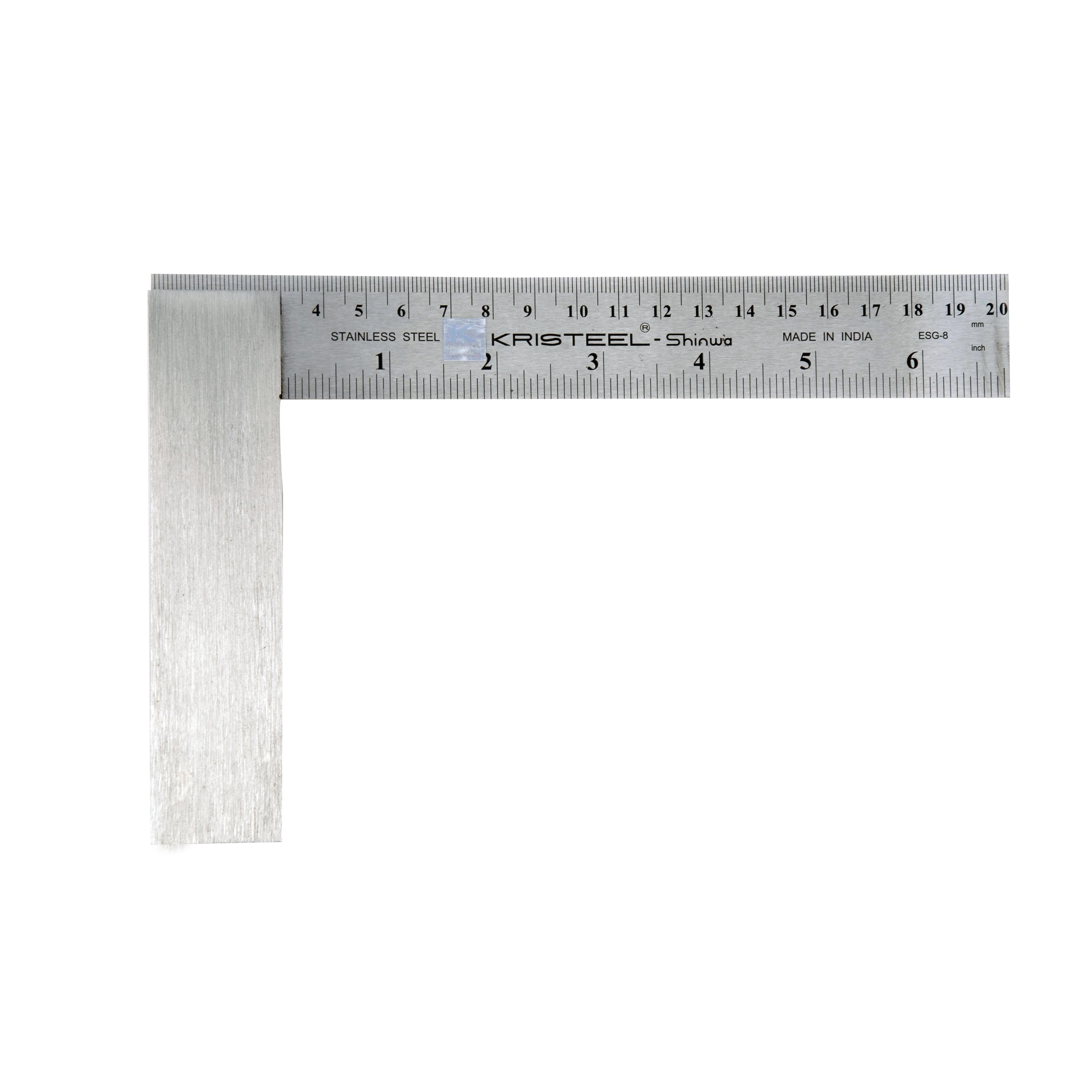 Buy KRISTEEL Stainless Steel Try Square 300 x 175 mm online at best ...