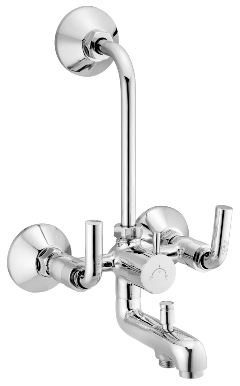 Buy AGMECO Chrome Plated Wall Mixer Faucet EL 00216 online at best ...