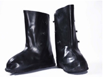 Buy Butyl Rubber Plain Toe Safety Shoes Black online at best rates in ...