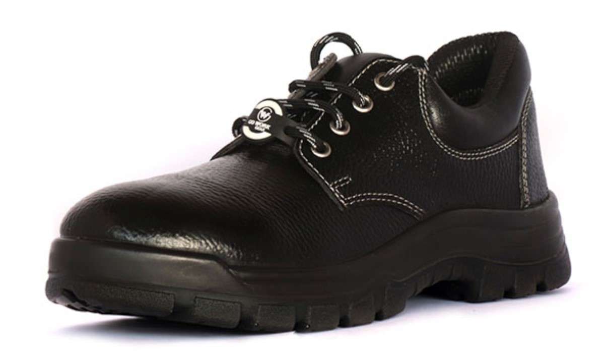 Buy GO WORK Antrix Low Barton Print Leather Steel Toe Safety Shoes ...