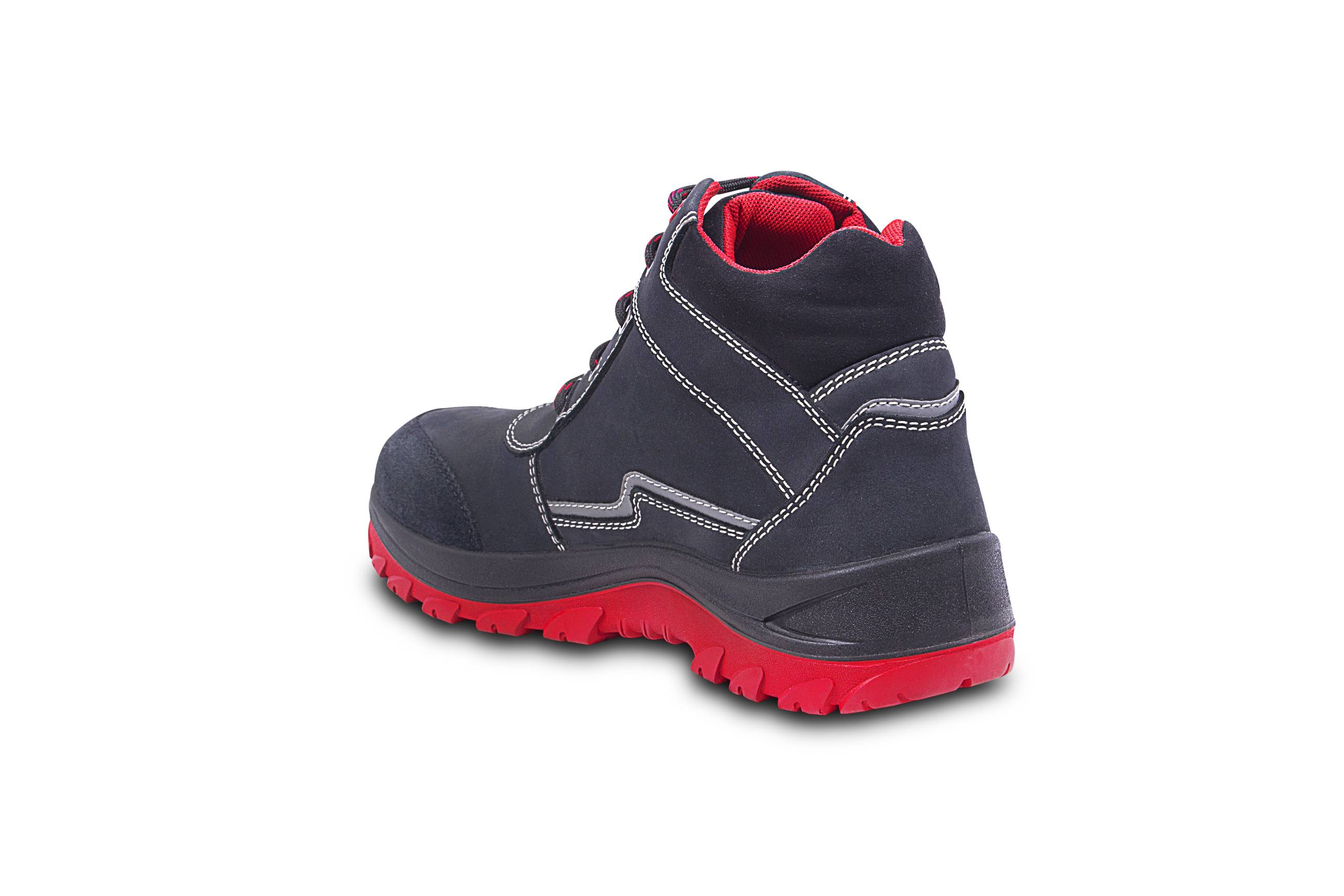 Buy TAGRA Supreme Mid Buff Suede, Textile Steel Toe Safety Shoes Black ...