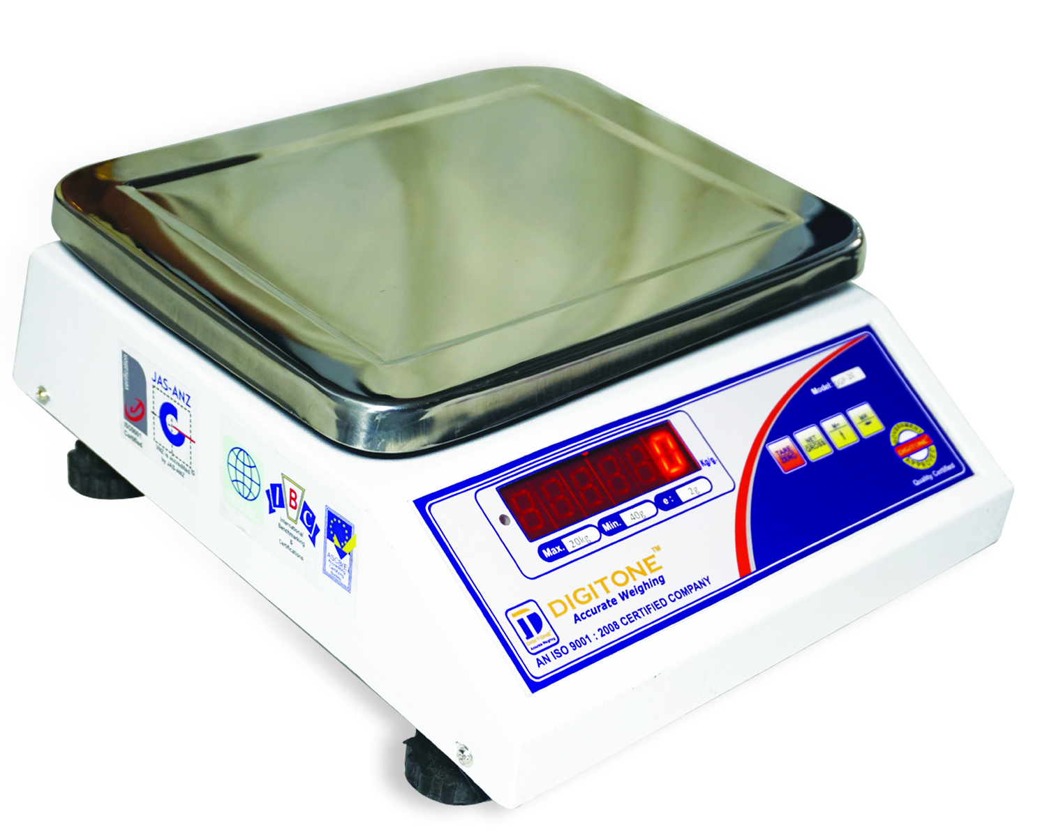 Buy DIGITONE Table Top Electronic Weighing Scale 30 kg DGT30 online at ...