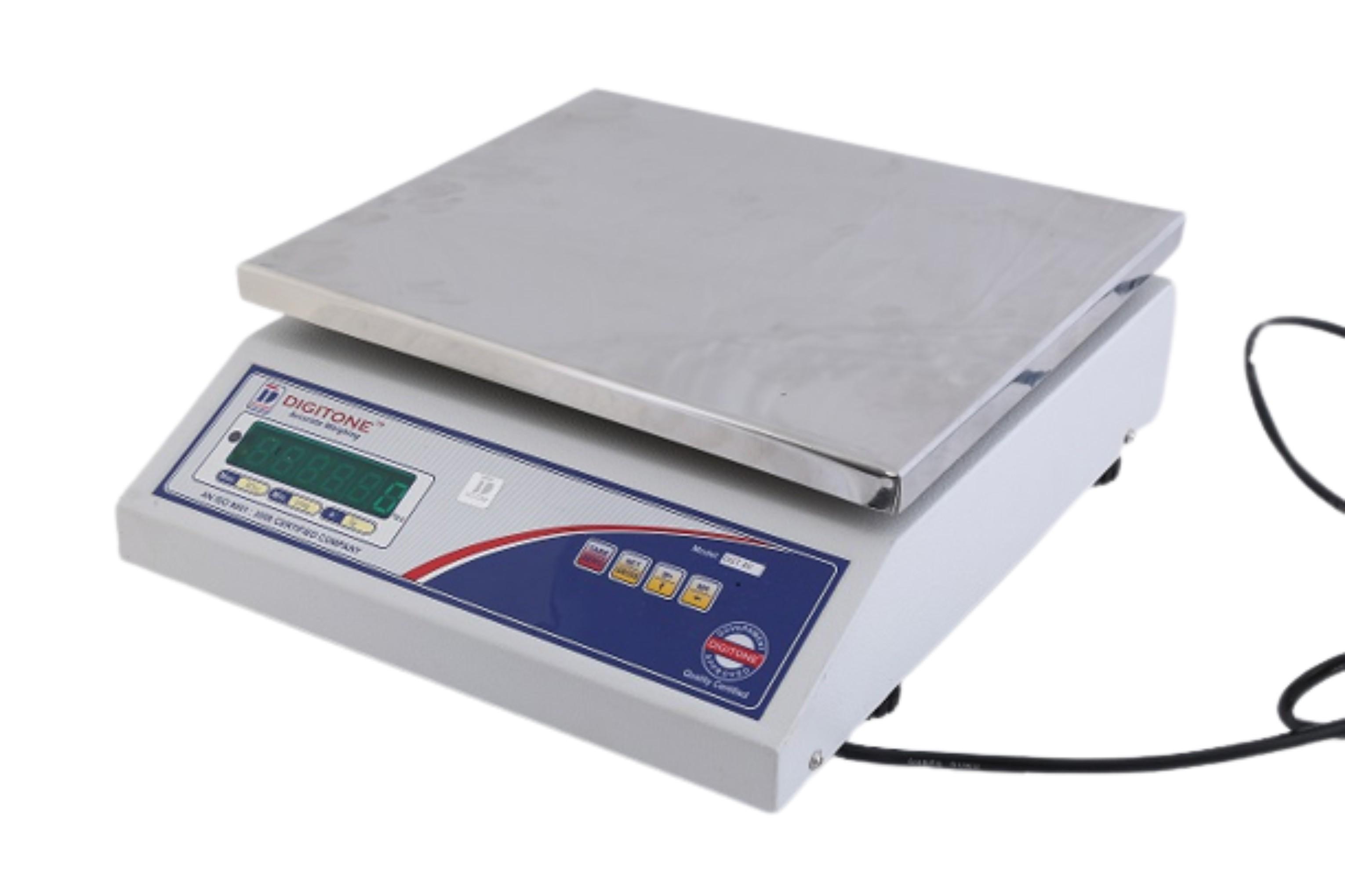 Buy DIGITONE Table Top Electronic Weighing Scale 30 kg DGT30 online at ...