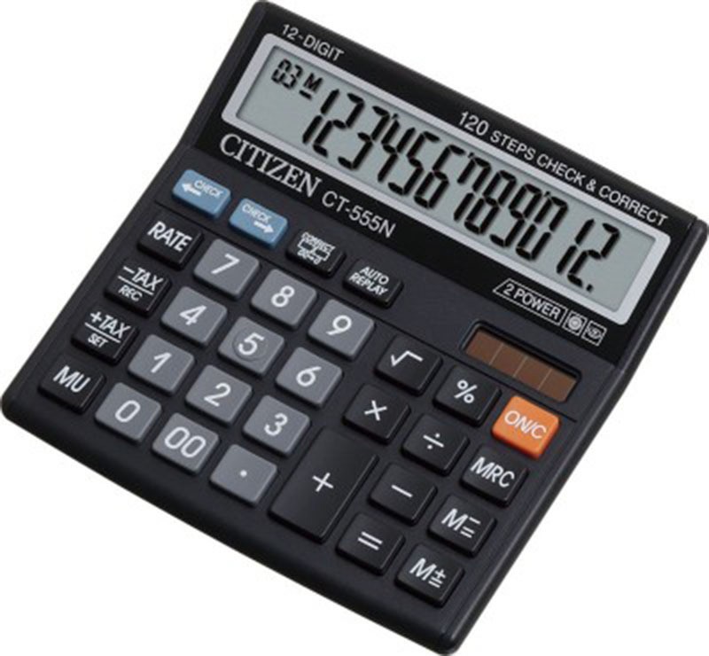 Buy Citizen Citizen CT-555N Basic 12 Digit Calculator online at best ...