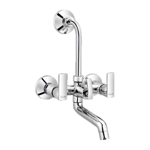 Buy SCOTT Chrome Plated Wall Mixer L Bend Faucet ZOOM online at best ...