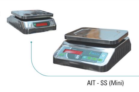 Buy INSTA Table Top Electronic Weighing Scale 15 kg AIT SS Mini online ...