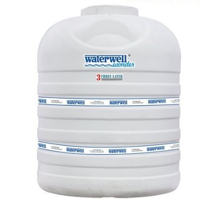 Buy WATERWELL Plastic Water Tanks 2000 L White online at best rates in ...