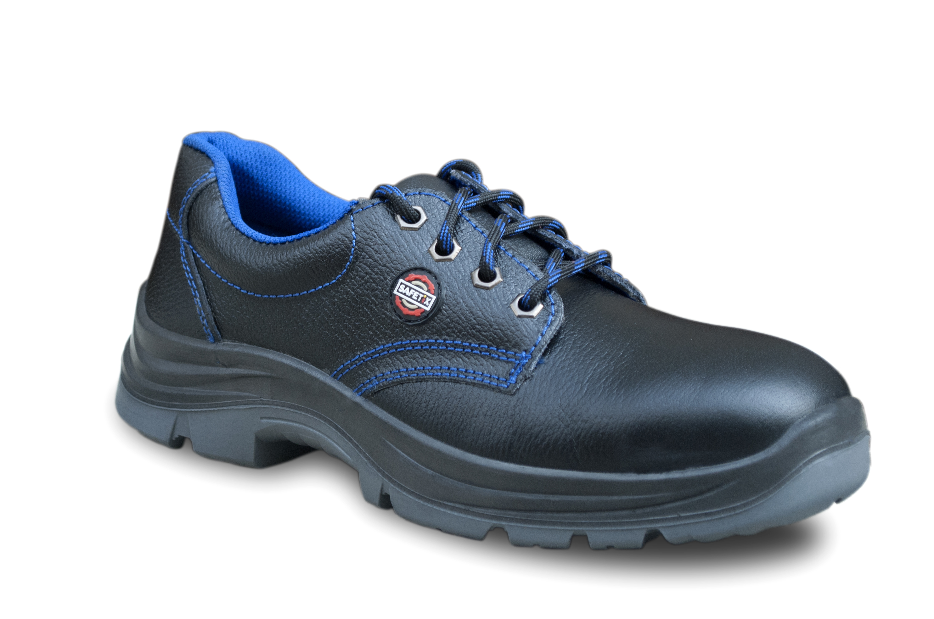 Buy Safetix Real Leather Steel Toe Safety Shoes RAPID PRO + Black ...