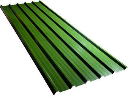 Buy JSW Double Ribbed Trapezoidal Steel Roofing Sheet Colour Coated ...