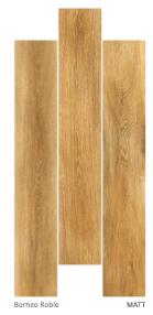Buy Italica Borneo Roble 195 x 1200 mm Roble Polished Porcelain Tile ...