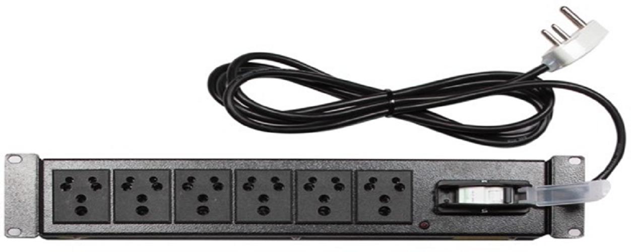 Buy Schneider Electric 6 Indian Sockets, 5/15A Horizontal Power ...