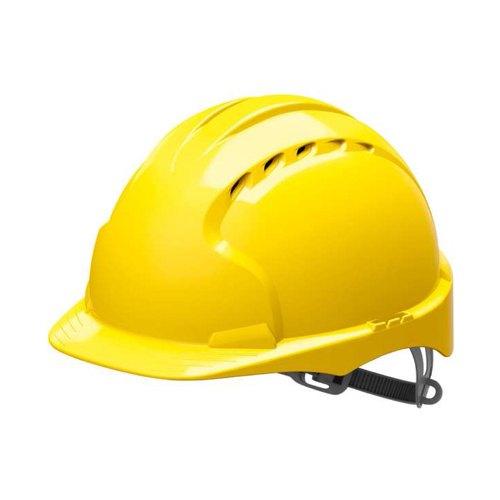 Buy Plastic Yellow Air Ventilated Safety Helmets online at best rates ...