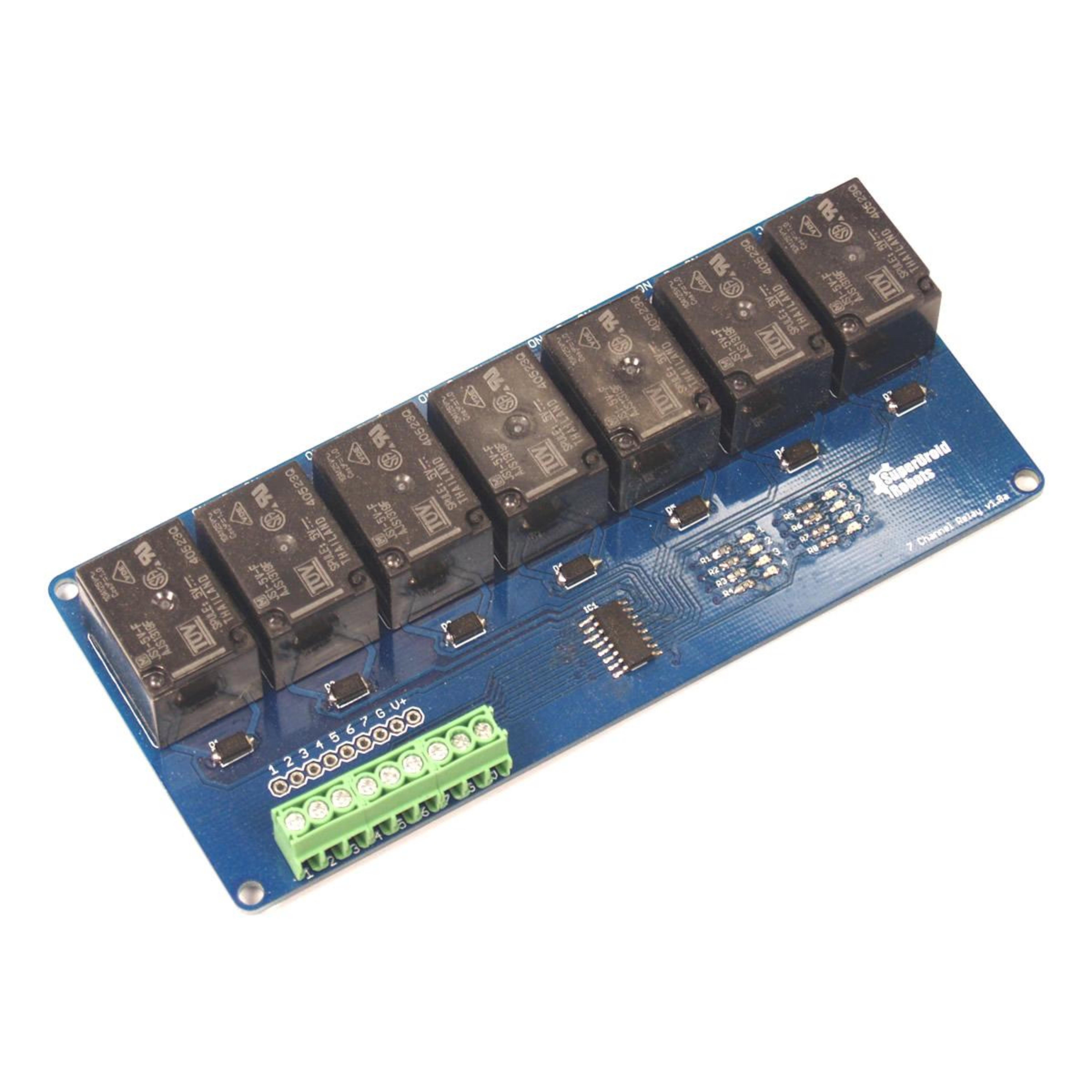 Buy 7 Channel Electronics Relay Module 12 A 5 V online at best rates in ...
