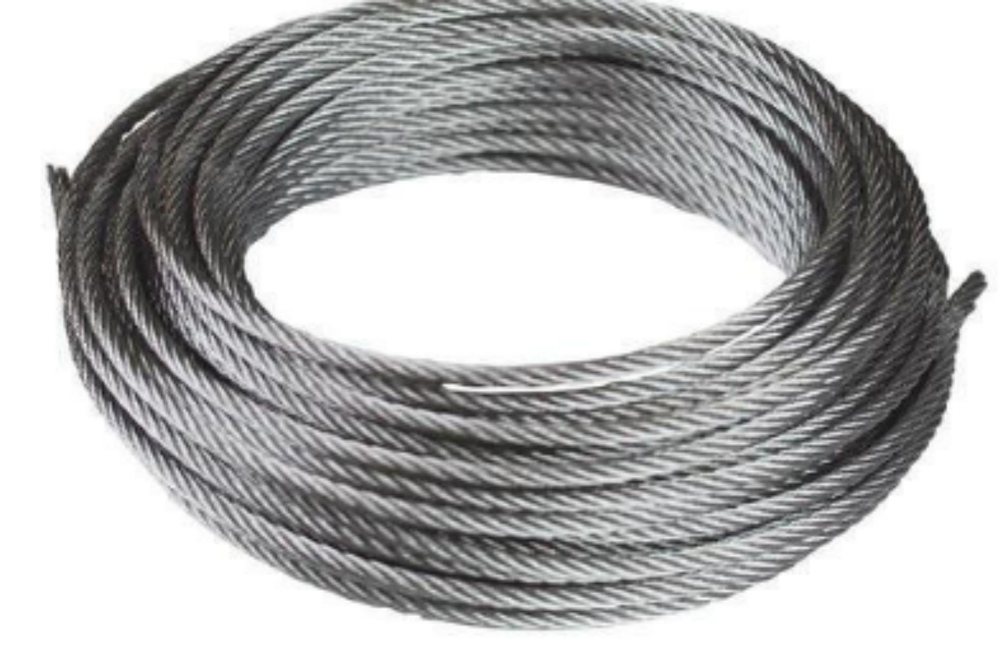 Buy 36 mm Steel Wire Rope 35 x 7 1960 N/mm2 1 m online at best rates in ...