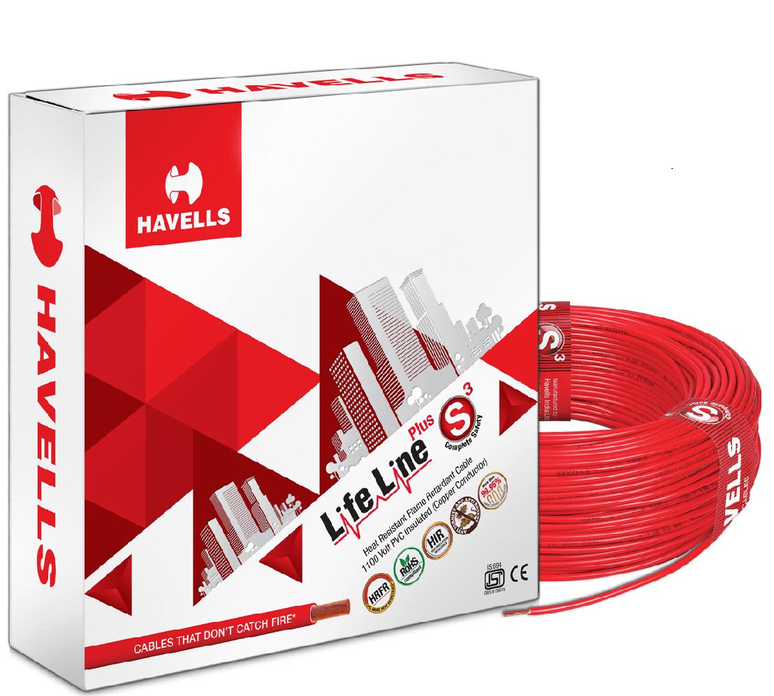 Buy HAVELLS 1 Core 6 sqmm Industrial Flexible Cables 180 m Copper 1100 ...