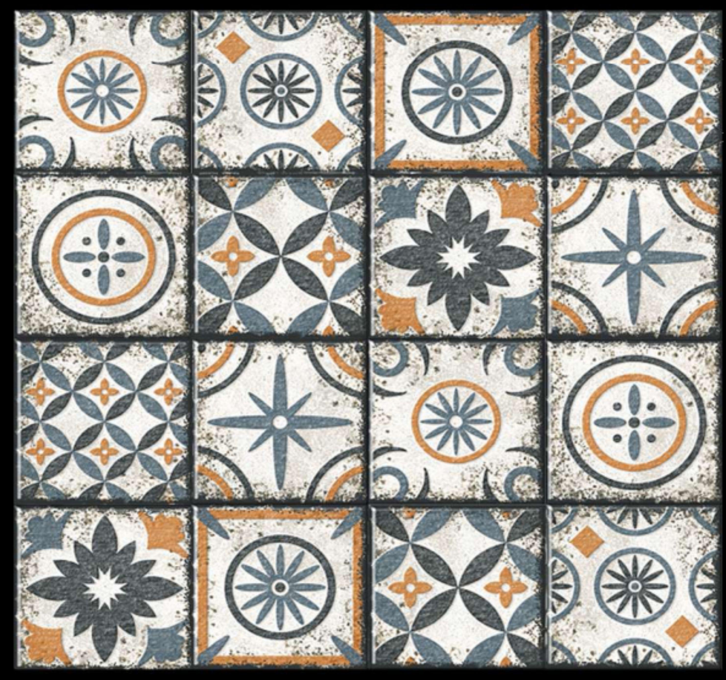 Buy OASIS Moroccan-HL 007 607 x 600 mm Multicolour Matt Matt Tile ...