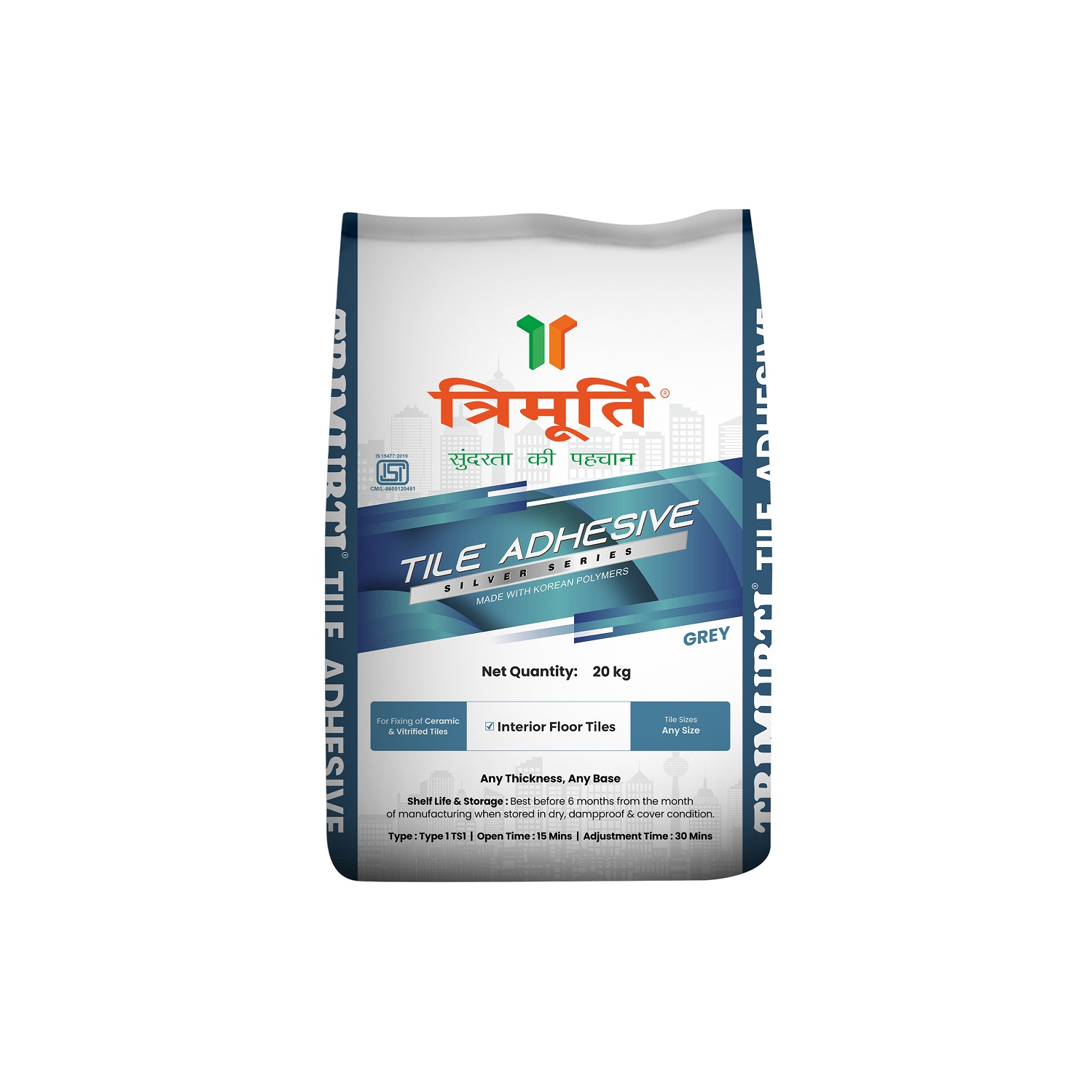Buy Trimurti Silver Series Polymer Modified Cementitious Tile Adhesive ...