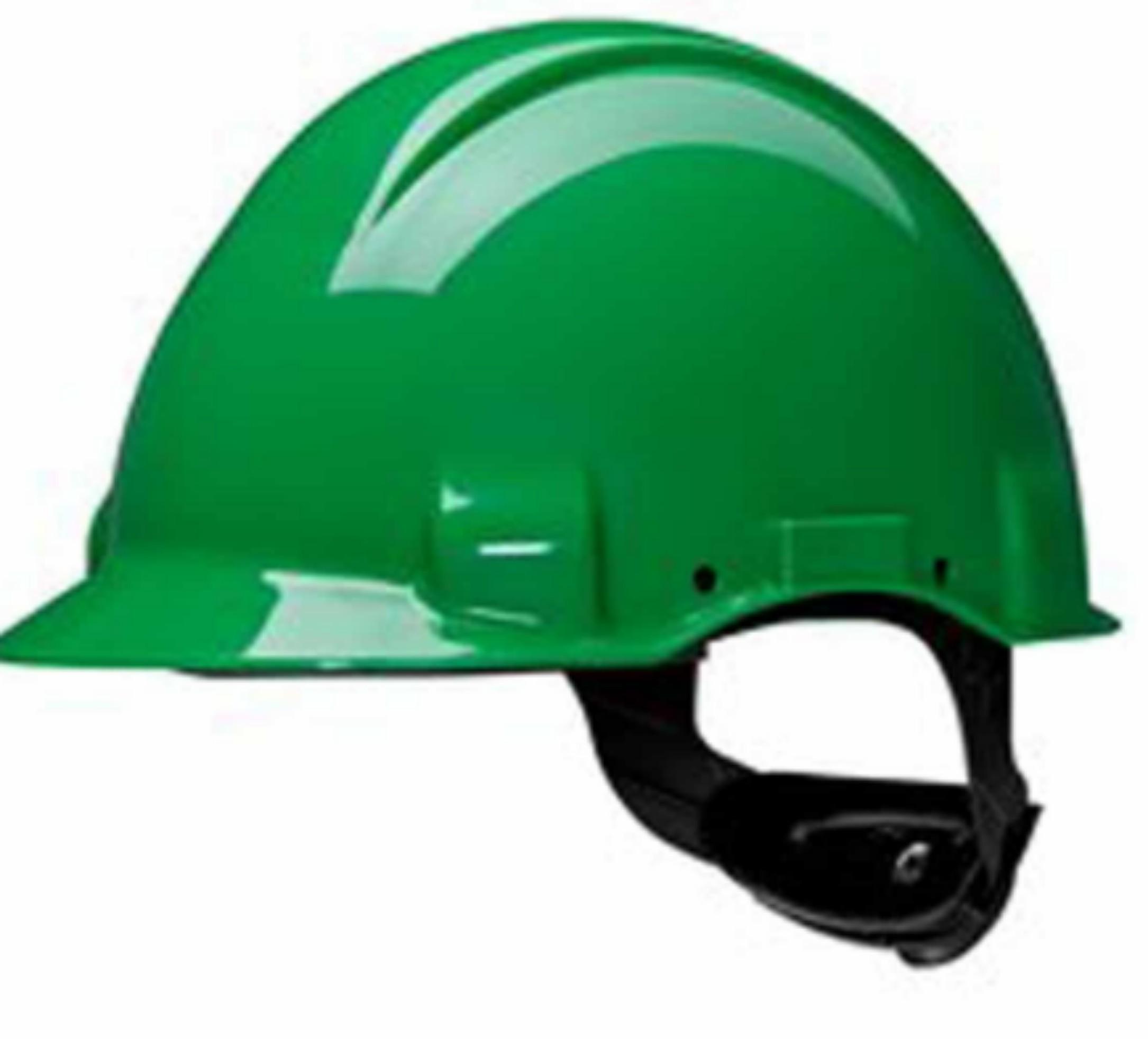 Buy Plastic Green Air Ventilated Safety Helmets online at best rates in ...