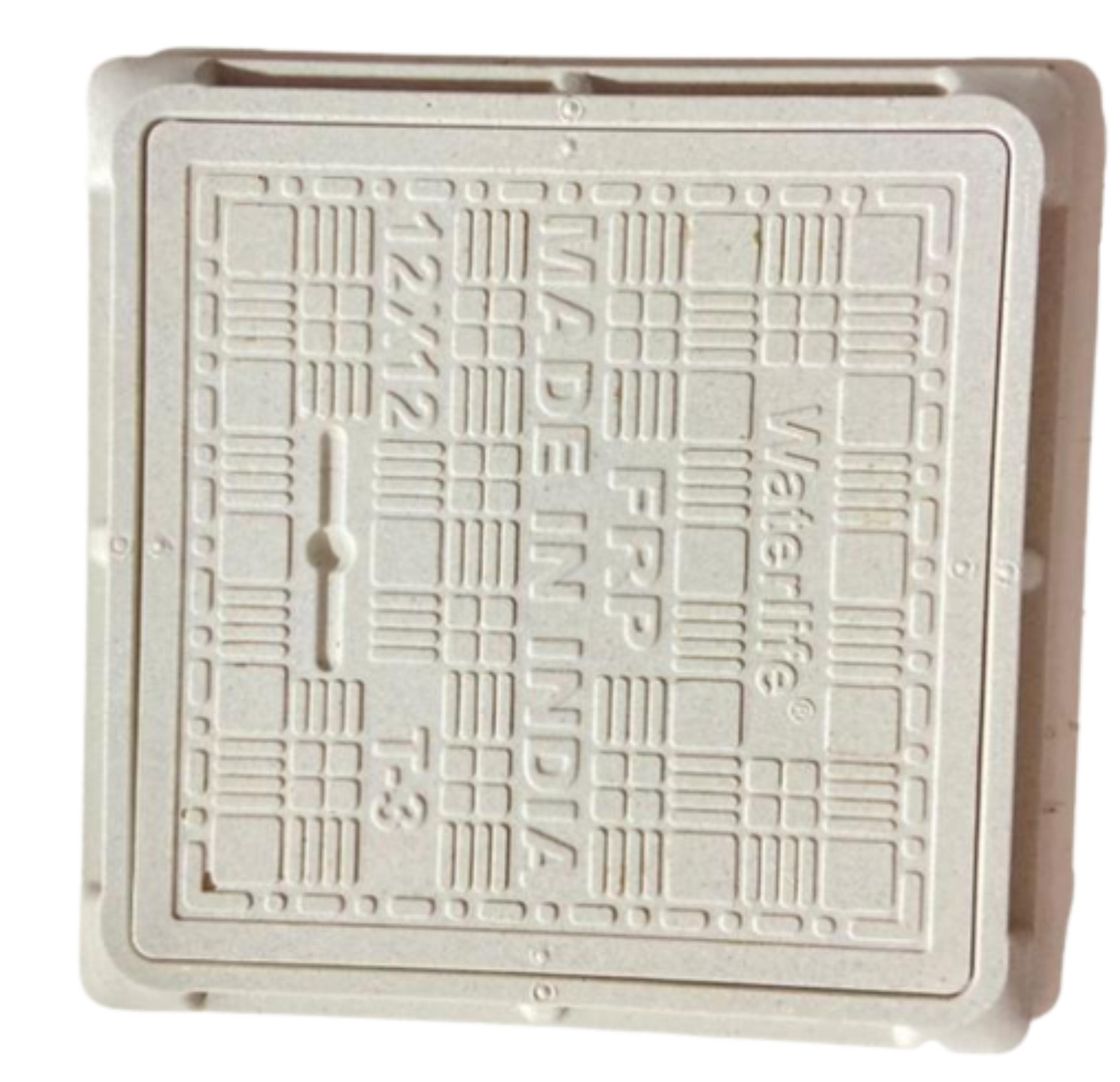Buy WaterLife Solid Top Manhole Cover FRP Epoxy Painted 21 x 21 inch ...