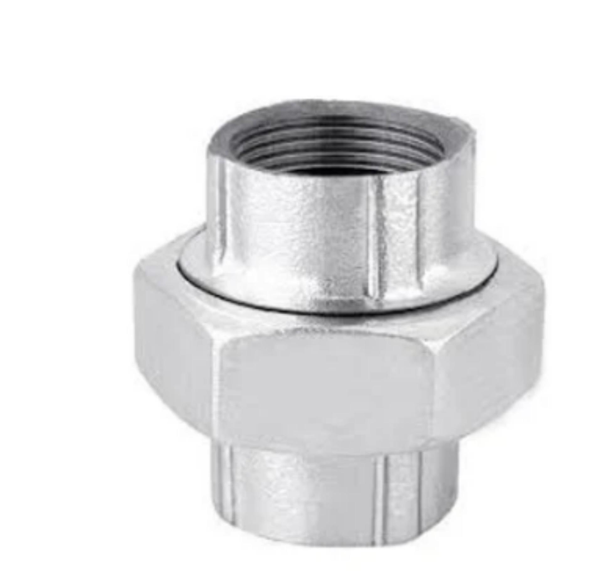 Buy BRILLIANT DN 20 mm Galvanized Iron Unions Threaded 25 kg/cm2 online ...