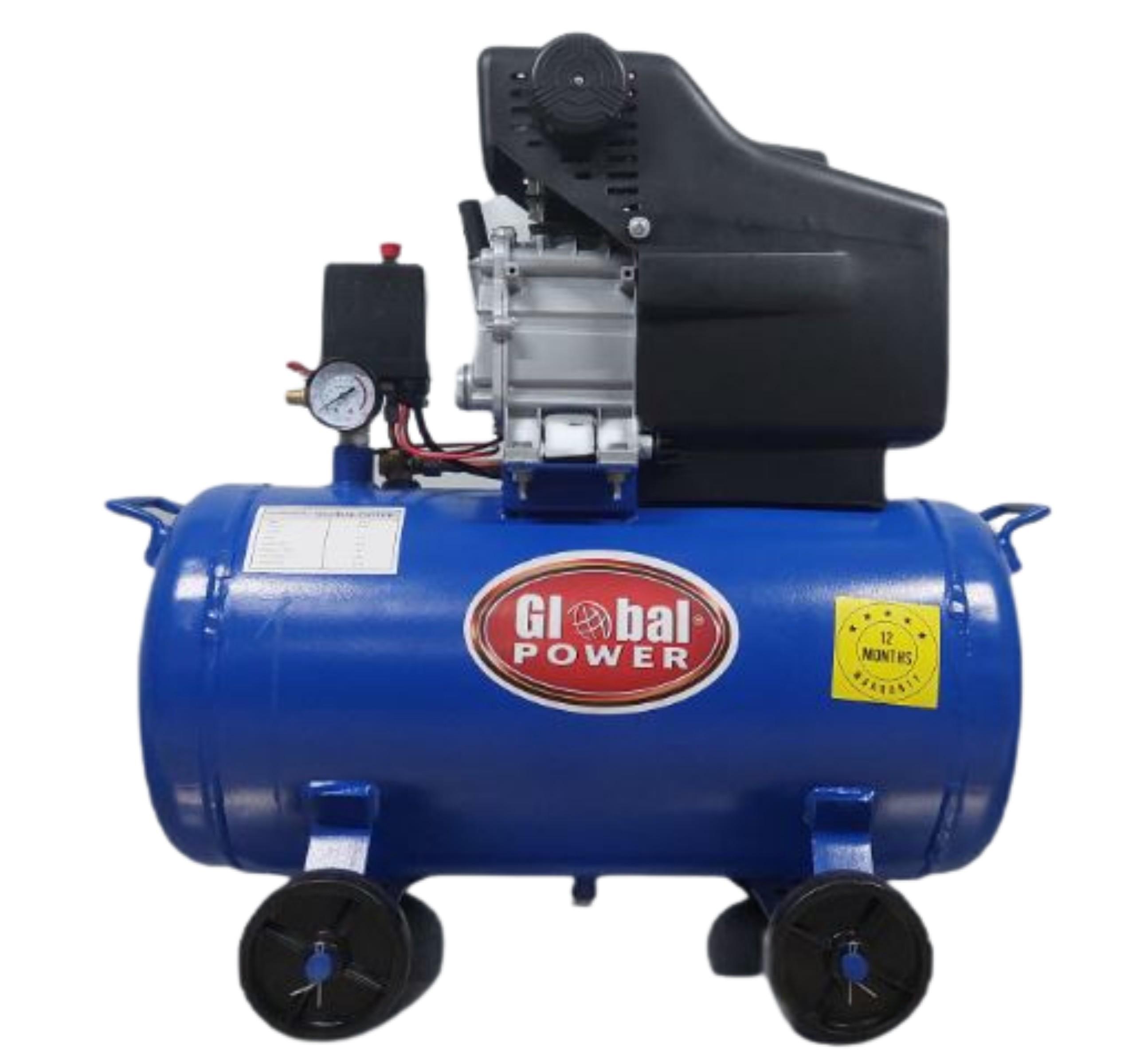 Buy GLOBAL POWER 3 hp Reciprocating Compressor MK50DCU 200 LPM online ...