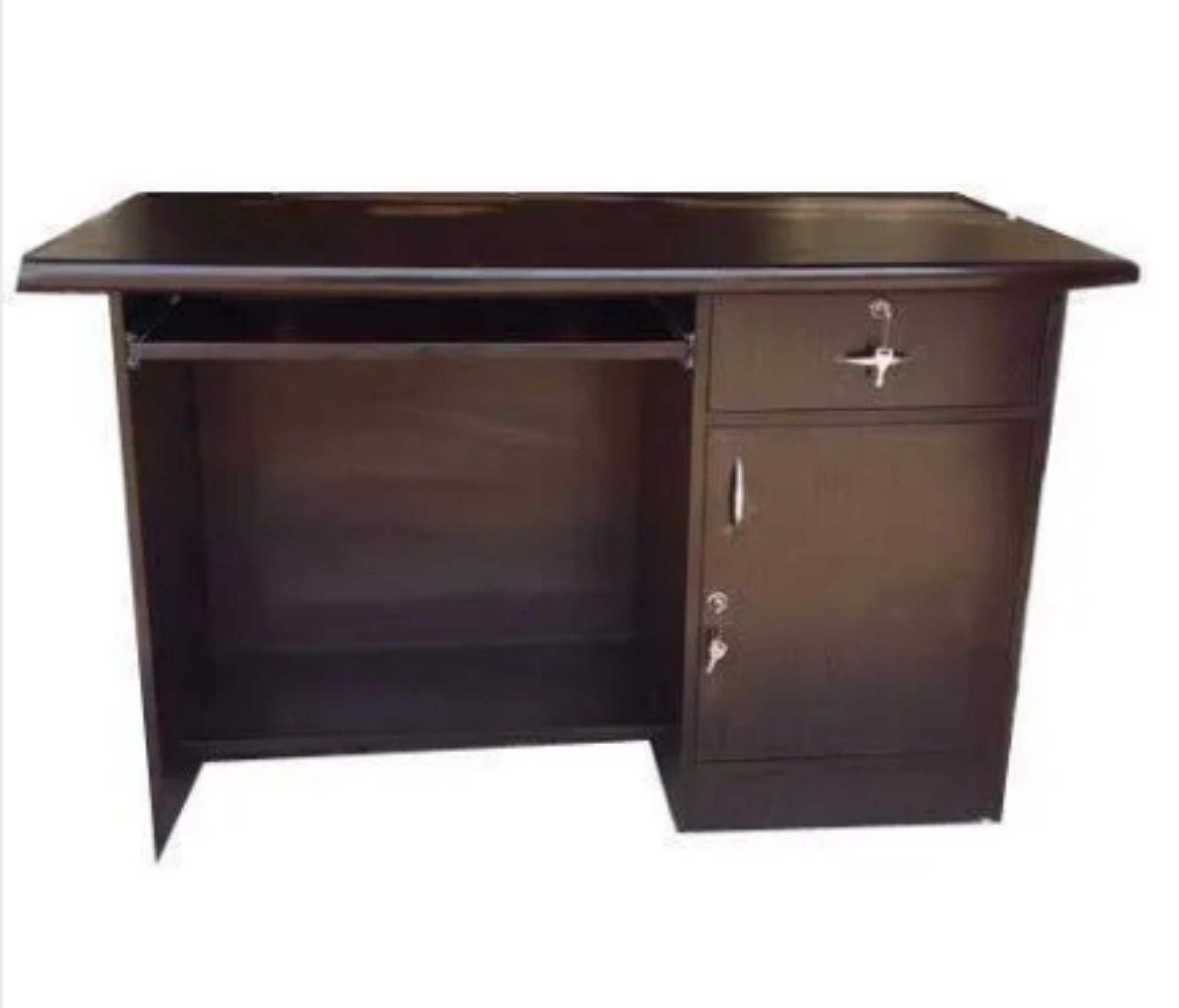 Buy Computer Office Tables Dark Brown Wooden online at best rates in ...
