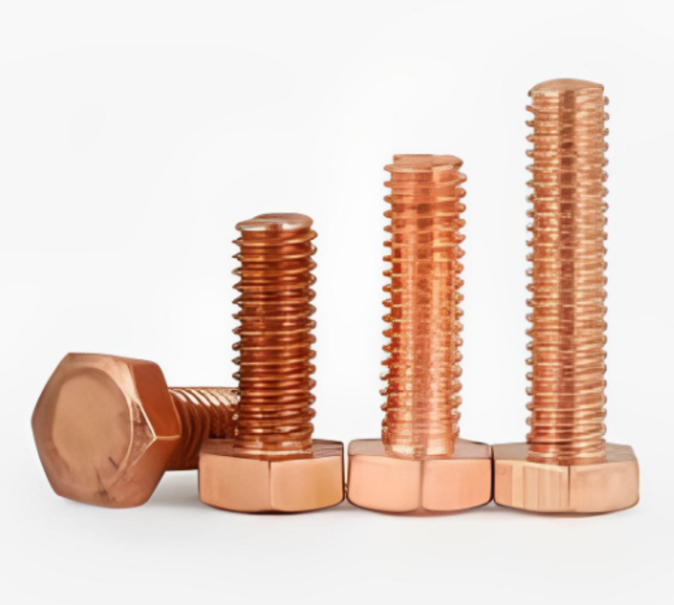 Buy Uniisteel Tekk M4 - M16 Copper Hexagon Head Bolts 6.8 200 mm online ...