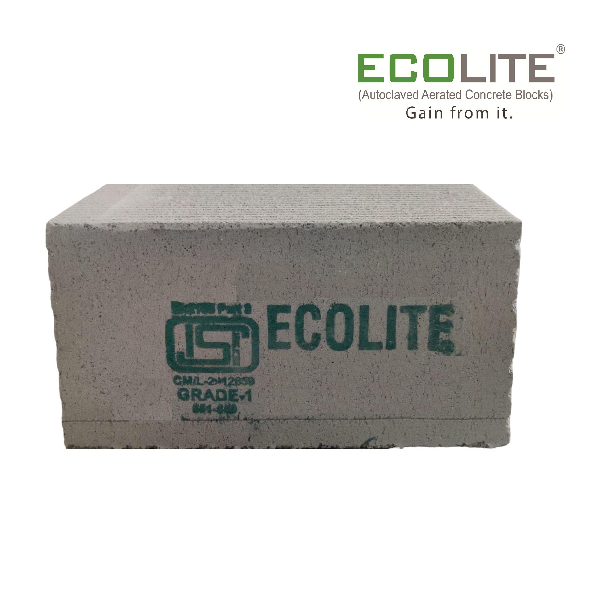 Buy ECOLITE 600 mm 200 mm 100 mm AAC Blocks > 4 N/mm2 online at best ...