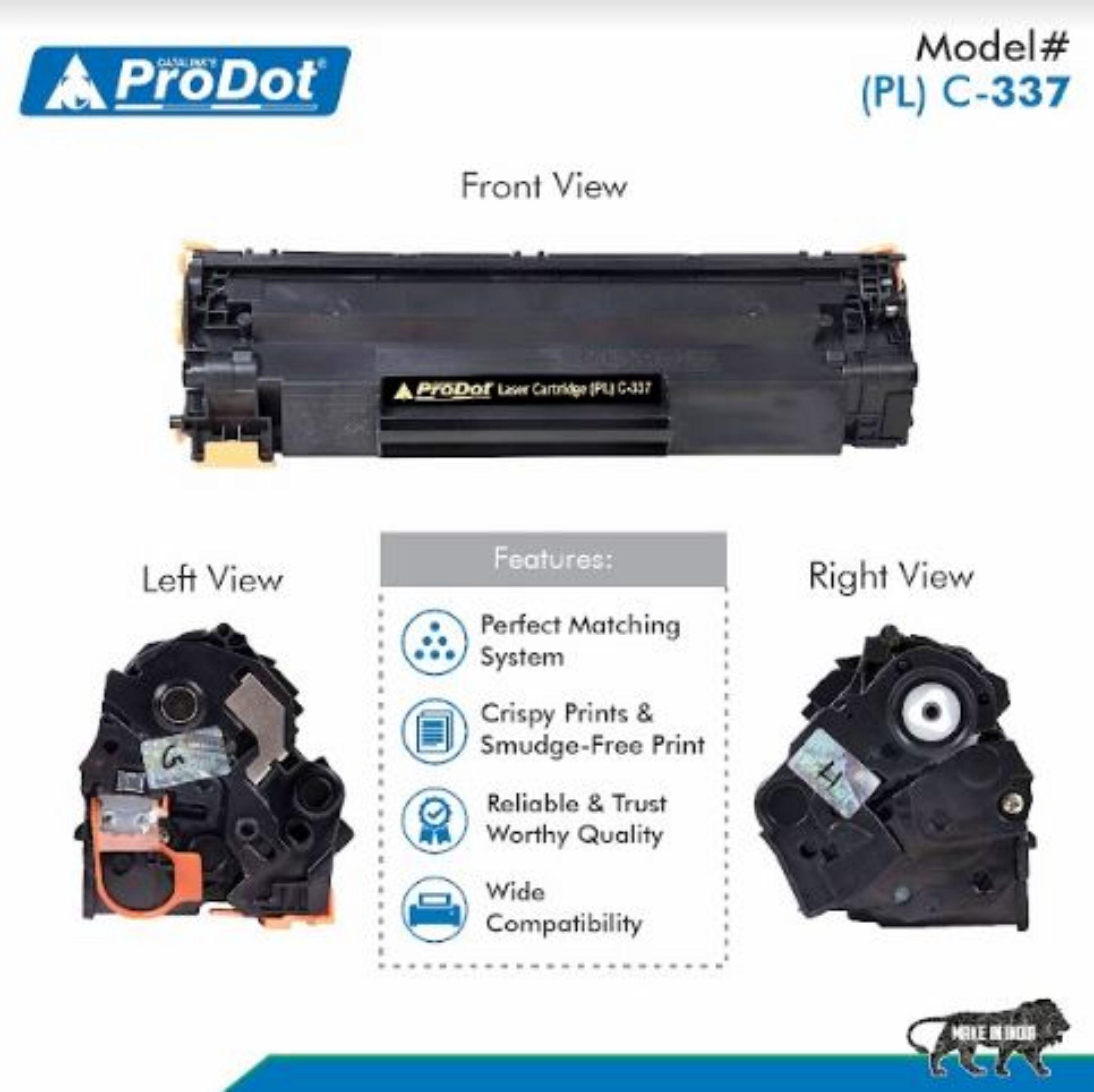 Buy ProDot Black Laser Toner Canon CRG 137/337/737 Compatible Ink ...