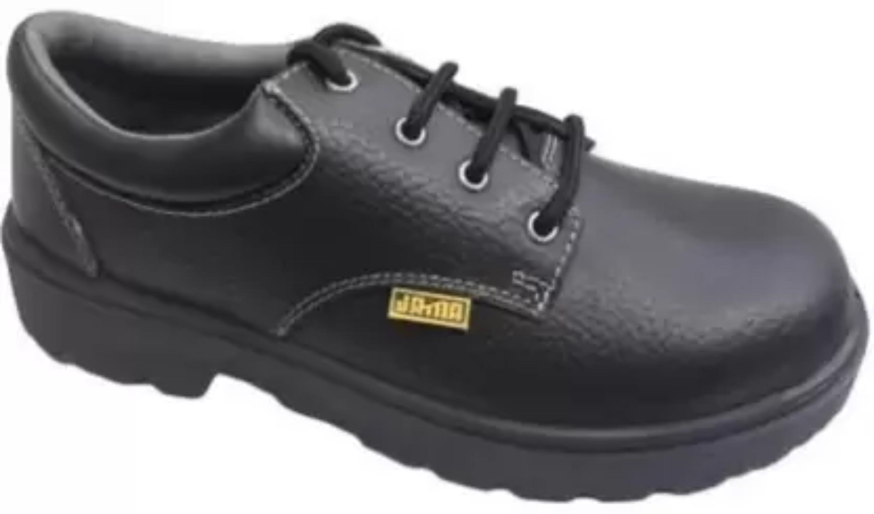 Buy JAMA JS073 Real Leather Steel Toe Safety Shoes Black online at best ...